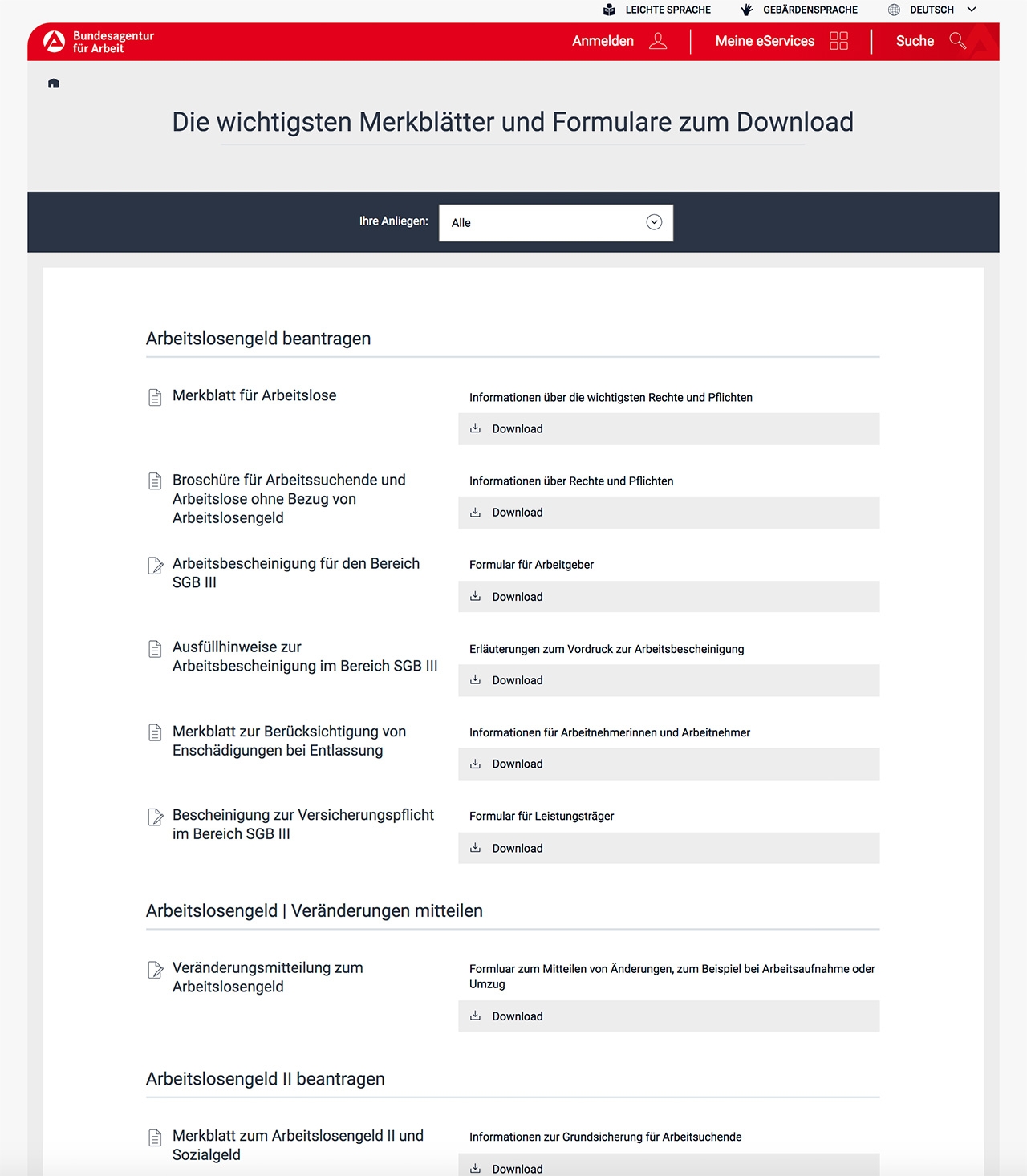Hier Finden Sie Merkbl tter Und Formulare Bundesagentur F r Arbeit Hier Finden Sie Merkbl tter Und Formulare Bundesagentur F r Arbeit